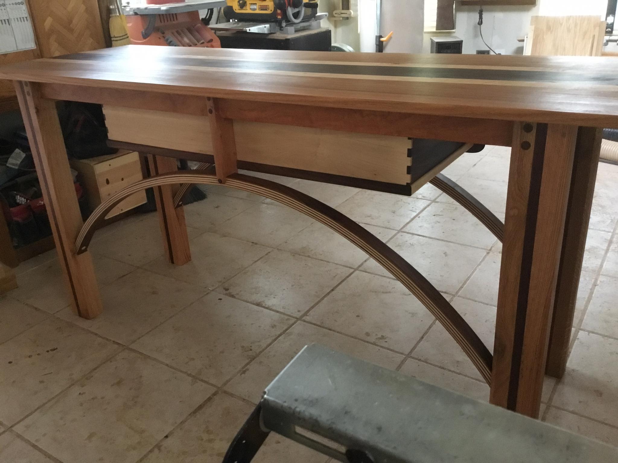 Walnut, Maple, Cherry Table - $4,250 - ChrisCraft Woodworking